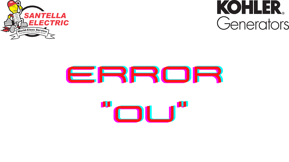 Generator Errors - Kohler - Santella Electric